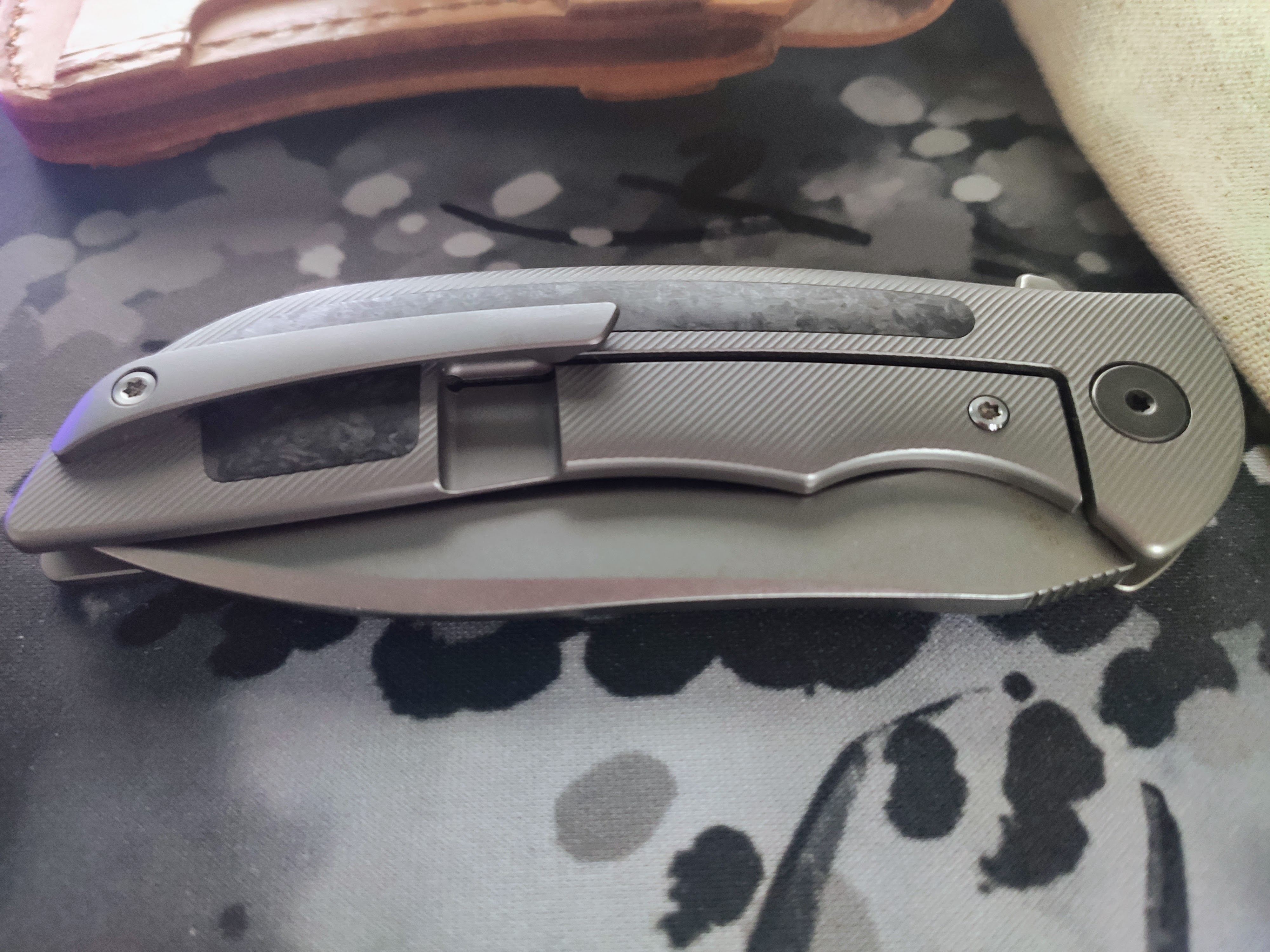 Складний ніж - KATSU TK01 (S35VN, Titanium & Carbon Fiber) | REIBERT.info