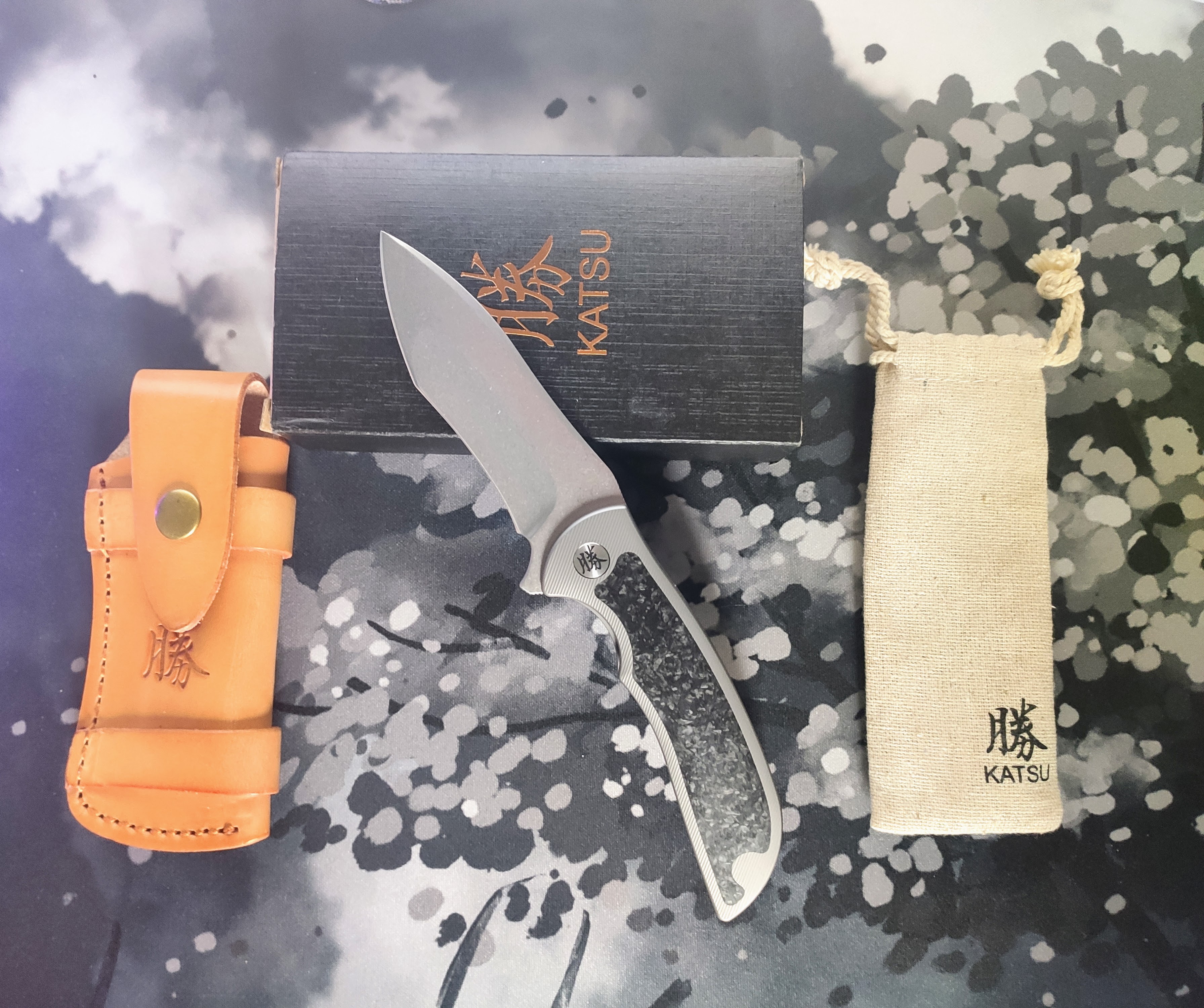 Складний ніж - KATSU TK01 (S35VN, Titanium & Carbon Fiber) | REIBERT.info